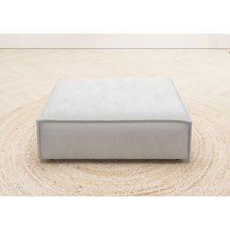 Home Affaire Polsterhocker &raquo;Watertown, XXL Hockerbank passend zum Sofa - ideal als Beistellmodul&laquo; erweiterbare Hockerbank mit weicher Polsterung grau 