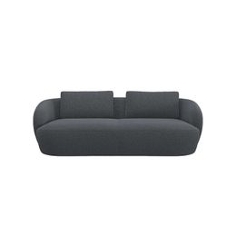 FLEXLUX 3-Sitzer &raquo;Torino, rund und bequem, Couch, Dreisitzer&laquo; Modernes, organisches Sofa-Design, Kaltschaum, Wellenunterfederung grau 100% Polyester B