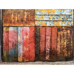 rasch Fototapete &raquo;Young Artists&laquo; gemustert glatt rot B/L: 3,72m x 2,8m, Rollen: 1