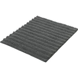 Kleine Wolke Badematte &raquo;Yara, Badvorleger, Badezimmer Teppich&laquo; H&ouml;he 5 mm beidseitig nutzbar fu&szlig;bodenheizungsgeeignet Badteppich, Uni Farben, gestreift, waschbar 