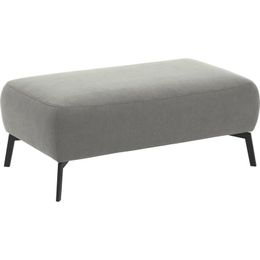 Home Affaire Polsterhocker &raquo;Bellini&laquo; passend zur Serie "Bellini", Easy Care-Bezug mit Wasser reinigbar grau Luxus-Microfaser weich (98% Polyester, 2% 