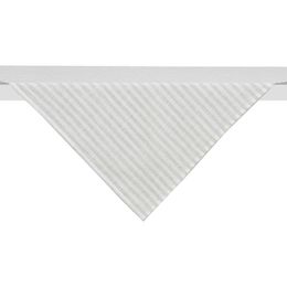 OTTO home Tischdecke &raquo;Marric&laquo; halbtransparente Tischdecke, Leinenoptik mit Streifen wei&szlig; Polyester B/L: 135cm x 250cm, 1 Stk.