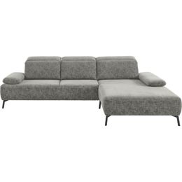 Home Affaire Ecksofa &raquo;Liora, L-Form mit verstellbarem Kopfteil, Breite 291 cm&laquo; klappbare Armlehne, Tonnentaschenfederkern&saugroboterfreundliche H&ouml;he 