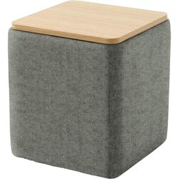 Home Affaire Ablagetisch &raquo;Kyro, Stauraum mit Tischplatte Eiche, Breite 40 cm&laquo; Stylisch, handlich und praktisch f&uuml;r dein Schlafzimmer grau 85% 
