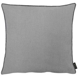 Apelt Dekokissen &raquo;Stone&laquo; inclusive Soft-Kissenf&uuml;llung 100% PES grau Leinen, Polyester B/L: 45cm x 45cm, 1 Stk.