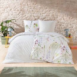 Estella Bettw&auml;sche &raquo;Meadow&laquo; 2 Der anschmiegsame und atmungsaktive Stoff aus Mako-Satin. Satin, Obermaterial: 100% Baumwolle B/L: 155cm x 200cm, 1 Stk., 1 Stk.