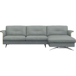 FLEXLUX Ecksofa &raquo;Glow, super bequem durch hochwertigem Sitzaufbau mit Federkern, L-Form&laquo; Modernes skandinavisches Design blau 62% Polyester/17%
