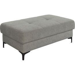 3C Carina Hockerbank &raquo;Burnaby&laquo; passend zur Serie "Burnaby", B/T/H: 126/76/47 cm grau B/H/T: 126cm x 47cm x 76cm, Chenille-Optik