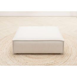 Home Affaire Polsterhocker &raquo;Watertown, XXL Hockerbank passend zum Sofa - ideal als Beistellmodul&laquo; erweiterbare Hockerbank mit weicher Polsterung beige