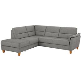 Home Affaire Ecksofa &raquo;Palmera L-Form, B: 236 cm&laquo; optional Schlaffunktion & Bettkasten, Federkern grau 100% Polyester;Struktur (100% Polyester);Luxus-