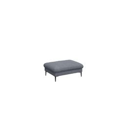 FLEXLUX Pouf &raquo;Salino, Fu&szlig;hocker, Sitzhocker, Polsterhocker,&laquo; Kaltschaum & Stahl-Wellen, F&uuml;sse Schwarz blau 62% Polyester, 17% Cotton, 14% Viscose, 7% 