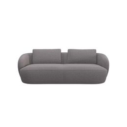 FLEXLUX 3-Sitzer &raquo;Torino, rund und bequem, Couch, Dreisitzer&laquo; Modernes, organisches Sofa-Design, Kaltschaum, Wellenunterfederung braun 100% Polyester 