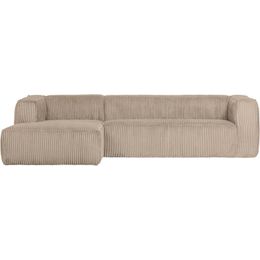 Woood Ecksofa &raquo;Bean Bezug Links mit hoher Sitzkomfort, H 73 x B 305 x T 96/175 cm&laquo; Ripsstoff, Gute Verschlei&szlig;festigkeit, Tragkraft 400 kg, 