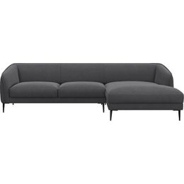 FLEXLUX Ecksofa &raquo;Belle Designsofa, L-Form, B/T 288/149 cm&laquo; Skandinavisches Design, In hochwertiger Verarbeitung grau 100% Polyester B/H/T: 288cm x 