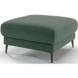 Home Affaire Polsterhocker &raquo;Downtown&laquo; passend zur Serie, auch in Cord gr&uuml;n 95% Polyester, 5% Nylon B/H/T: 80cm x 44cm x 80cm, Feincord