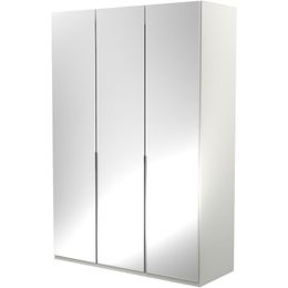 Musterring Kleiderschrank &raquo;San Diego, Kleiderschrank, Schrank, Garderobe, mit Glast&uuml;ren&laquo; 1 Stk. tlg. 3-t&uuml;rig (ged&auml;mpft), 4 B&ouml;den, 2 Kleiderstangen, Chromgriffe 