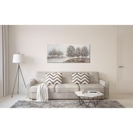 &Ouml;lgem&auml;lde &raquo;handarbeit B&Auml;UME XXL 60x140 cm &ndash; Wandbild Kunst Deko modern&laquo; Baumbilder B&auml;ume Gem&auml;lde Kunst Landschaft Natur 1 Stk. tlg. handgefertigt, 