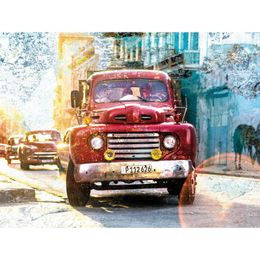 rasch Fototapete &raquo;Young Artists&laquo; Auto gemustert glatt bunt B/L: 3,72m x 2,8m, Rollen: 1
