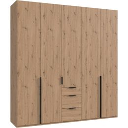 wimex Dreht&uuml;renschrank &raquo;Mugano&laquo; mit langen oder kurzen Griffen aus Metall, in vielen Breiten, 208 oder 236 cm hoch, Made in Germany Holzwerkstoff Artisan-