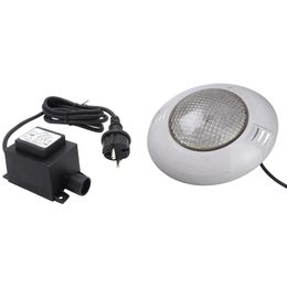 Infinite Spa Pool-Lampe &raquo;LED-Spot 350 Plus&laquo; 2 Stk. Kaltwei&szlig; Unterwasserspot LED mit Au&szlig;en-Sicherheitstrafo wei&szlig; &Oslash; 27,5cm H: 7,5cm, 2 Stk.