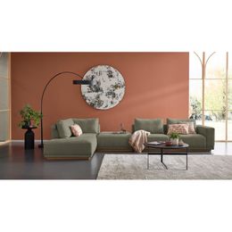 Musterring Wohnlandschaft &raquo;JustB! PM200 bequem, wahlw. Sitzvorzug, Breite 395cm, Holzsockel&laquo; Anreihsofa Armlehne rechts, Eckteil links und Hocker. Ohne 