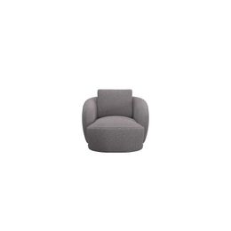 FLEXLUX Sessel &raquo;Torino, rund, drehbar, Einzelsofa, Polstersessel,&laquo; Modernes, organisches Sessel-Design, Kaltschaum, Wellenunterfederung braun 100% 