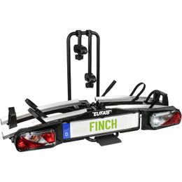 Eufab Kupplungsfahrradtr&auml;ger &raquo;Fahrradtr&auml;ger FINCH f&uuml;r 2 Fahrr&auml;der&laquo; silber Radstand: Max. 130 cm