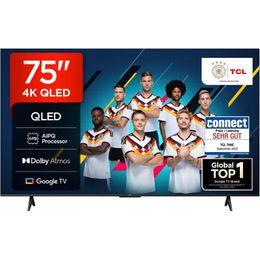 TCL QLED-Fernseher &raquo;75T69CX1&laquo; 189 cm/75 &prime;&prime; schwarz Game Master: Erkenne alle Bewegungen glasklar und das ohne Stottern. Die T69C-Serie ist mit VRR, 