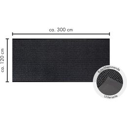 ANDIAMO Fu&szlig;matte &raquo;Easy, Made in Netherlands&laquo; rechteckig 5 mm H&ouml;he Schmutzfangmatte, rutschhemmend, Innen- und &uuml;berdachten Au&szlig;enbereich grau Kunstfaser B : 