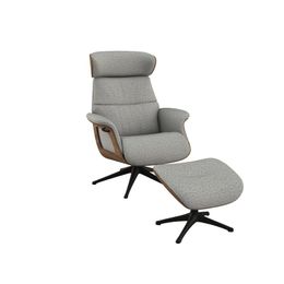 FLEXLUX Relaxsessel &raquo;R&uuml;cken u. Kopfverstellung, ergonomisch, Airchannels, klasse Komfort&laquo; R&uuml;cken- & Kopfteilverstellung, Drehbar, Armlehne Walnuss, 