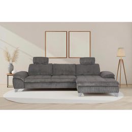 Die PlanBar Ecksofa &raquo;Recamiere MP-IN14007 L-Form, Breite 318 cm&laquo; wahlweise mit Schlaffunktion und verstellbaren Kopfst&uuml;tzen 100% Polyester B/H/T: 