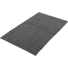Kleine Wolke Badematte &raquo;Yara, Badvorleger, Badezimmer Teppich&laquo; H&ouml;he 5 mm beidseitig nutzbar fu&szlig;bodenheizungsgeeignet Badteppich, Uni Farben, gestreift, waschbar 