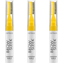 Catrice Damen Augenbrauen-Gel &raquo;Brow Sleek Laminating Wax&laquo; mit doppelseitiger B&uuml;rste wei&szlig; Einheitsgr&ouml;&szlig;e