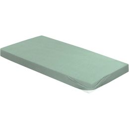 Bierbaum Spannbettlaken &raquo;Biber&laquo; 100% Baumwolle, pflegeleicht, f&uuml;r Matratzen bis 20 cm H&ouml;he gr&uuml;n Biber, Obermaterial: 100% Baumwolle B/L: 100cm x 200cm