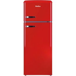 Amica K&uuml;hl-/Gefrierkombination &raquo;DTR 374 190 R&laquo; 144 cm hoch 55 cm breit silber Eisw&uuml;rfelbeh&auml;lter
