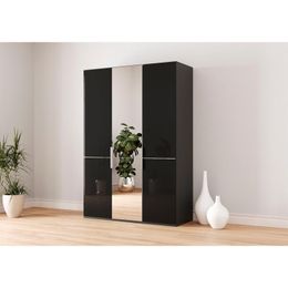 Musterring Kleiderschrank &raquo;Imola W&laquo; inkl. Einlegeb&ouml;den und Kleiderstangen, mit Glas- und Spiegelt&uuml;ren grau Floatglas, Holzwerkstoff B/H/T: 148,4cm x 216cm x 58cm