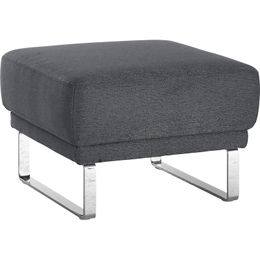 Home Affaire Hocker &raquo;Apiro&laquo; passend zur Serie Aprio in Stoff grau B/H/T: 65cm x 47cm x 65cm, Struktur weich
