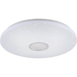 JUST LIGHT Deckenleuchte &raquo;JONAS&laquo; LED-Board 1 Stk. Neutralwei&szlig; Tageslichtwei&szlig; Warmwei&szlig; stufenloses Dimmen, Sternenhimmeloptik, Memoryfunktion, &Oslash; 59 cm 