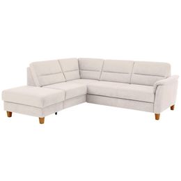 Home Affaire Ecksofa &raquo;Palmera L-Form, B: 236 cm&laquo; optional Schlaffunktion & Bettkasten, Federkern beige 100% Polyester;Struktur (100% Polyester);Luxus-