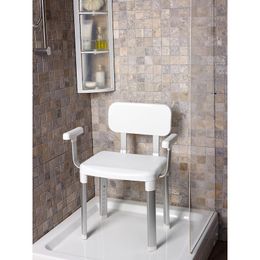 Bischof Dusch- und Badhocker &raquo;Splash Comfort Xtra&laquo; belastbar bis 150 kg h&ouml;henverstellbar, T&Uuml;V-GS wei&szlig; Einheitsgr&ouml;&szlig;e