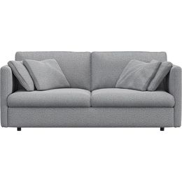FLEXLUX 2,5-Sitzer &raquo;Lovane&laquo; Weich & anschmiegsam, gro&szlig;e Sitztiefe auf Kaltschaum, Dekokissen inkl. grau 100% Polyester B/H/T: 187cm x 84cm x 117cm, 