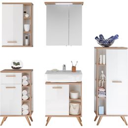 Badm&ouml;bel-Set &raquo;4-teilig, mit Soft-Close T&uuml;ren&laquo; 5 Stk. tlg. wei&szlig; Holzwerkstoff B/H/T: 160cmcm x 200cmcm x 33cmcm