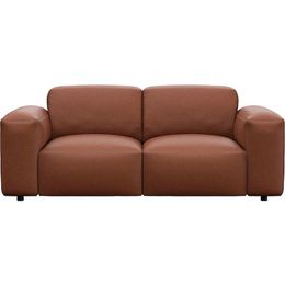 FLEXLUX 2-Sitzer &raquo;Lucera Sofa, super bequem durch hochwertigen Sitzaufbau mit Kaltschaum&laquo; Designsofa, modern & anschmiegsam braun 100% Echteder B/H/T: