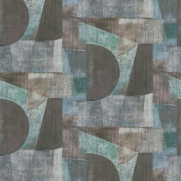 rasch Vliestapete &raquo;Concrete&laquo; grafisch glatt blau Vlies B/L: 3m x 3m, Rollen: 1