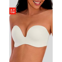 Lascana Multiway-BH &raquo;, BH ohne Tr&auml;ger, T-Shirt-BH, Tr&auml;gerloser BH, Push-up-BH&laquo; mit 3 Tragevarianten, gro&szlig;e Gr&ouml;&szlig;en, Sommer beige 75, Cup B Multiway-BH