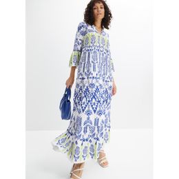 bonprix Damen bonprix Maxikleid f&uuml;r besondere Anl&auml;sse, aus Viskose, ausgestellte Passform wei&szlig; 48, N-Gr