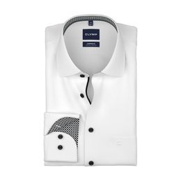OLYMP Herren OLYMP Langarmhemd &raquo;Luxor&laquo; Businesshemd, New-Kentkragen, Comfort Fit wei&szlig; 40, N-Gr