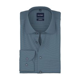 OLYMP Herren OLYMP Langarmhemd &raquo;Luxor&laquo; Businesshemd, New-Kentkragen, Comfort Fit blau 41, N-Gr