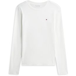 Tommy Hilfiger Damen Langarmshirt &raquo;CODY SLIM C-NK L/S T-SHIRT&laquo; Baumwolle, slim fit wei&szlig; M (40)