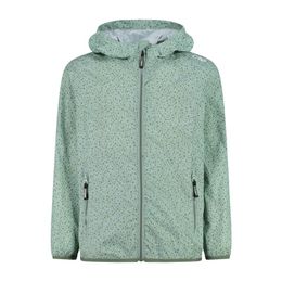 CMP Damen CMP Regenjacke &raquo;KID G JACKET RAIN FIX HOOD&laquo; mit Kapuze mit Kapuze, wasserdicht, winddicht, schnell trocknend, f&uuml;r Jugendliche gr&uuml;n 116